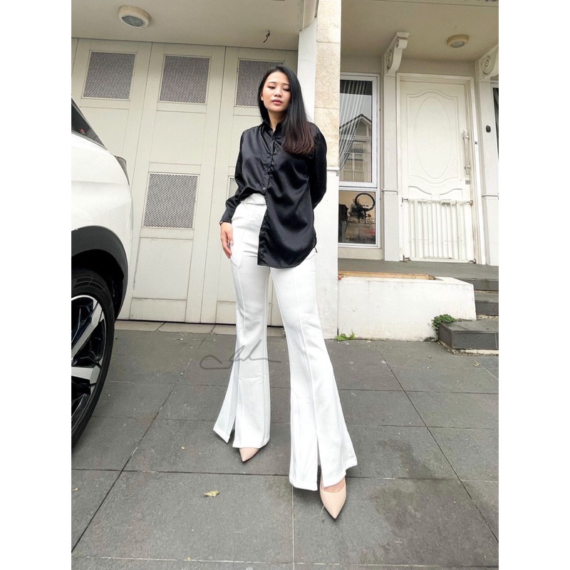 Jual KODE A | CELANA CUTBRAY SCUBA SPLIT BELAH TENGAH KOREAN STYLE ...