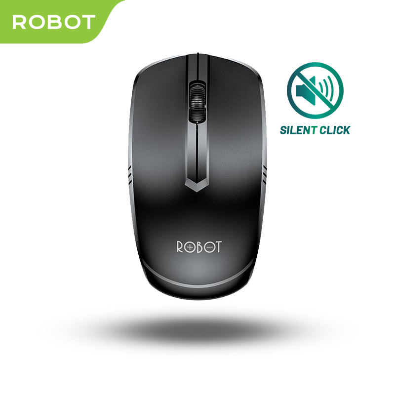 Jual Mouse Wireless ROBOT M200 2.4GHz Silent Optical 1600DPI dengan ...