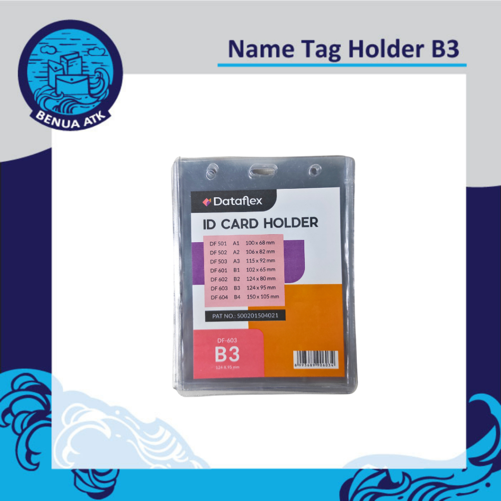 Jual ID Card Holder / Name Tag Plastik Mika B3 Dataflex [isi 20pcs] | Shopee Indonesia