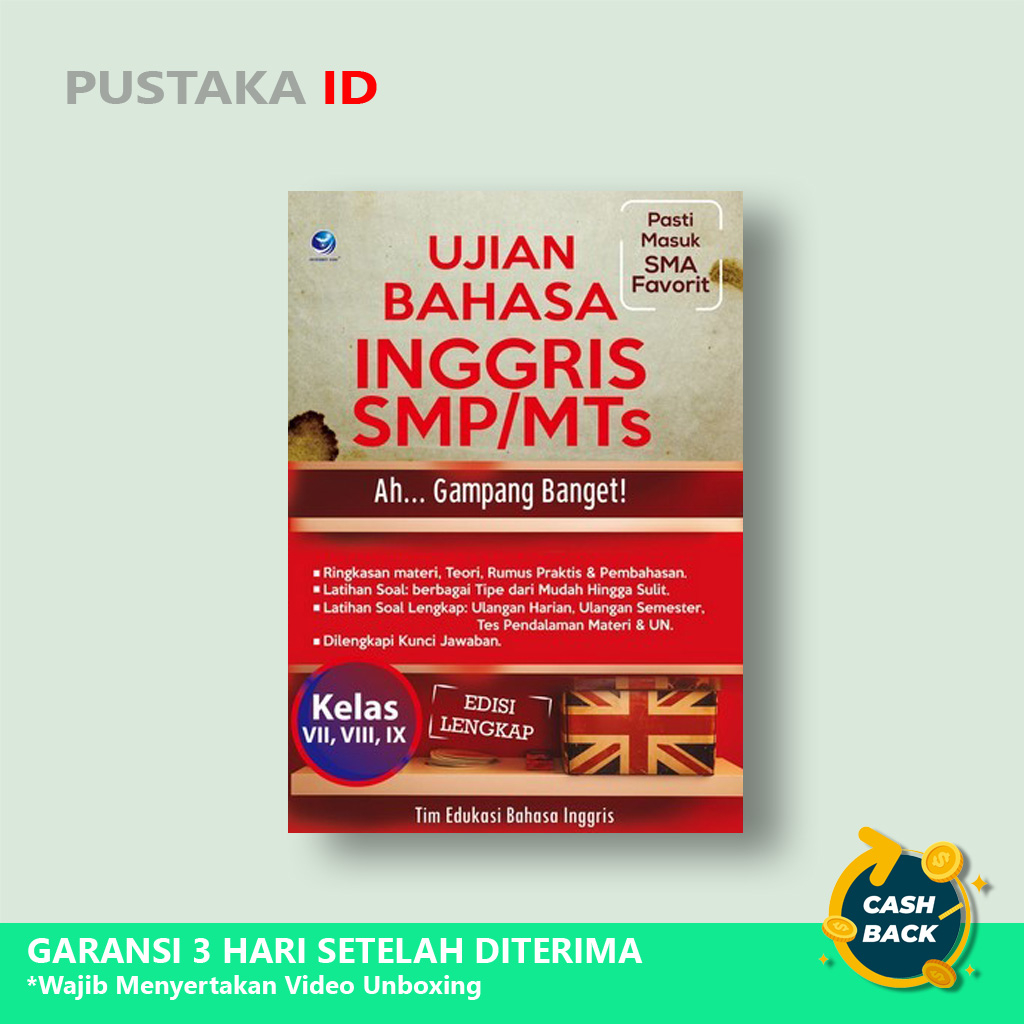 Jual Buku Ujian Bahasa Inggris SMP/MTs - Kelas VII, VIII, IX Edisi Lengkap - Original | Shopee ...