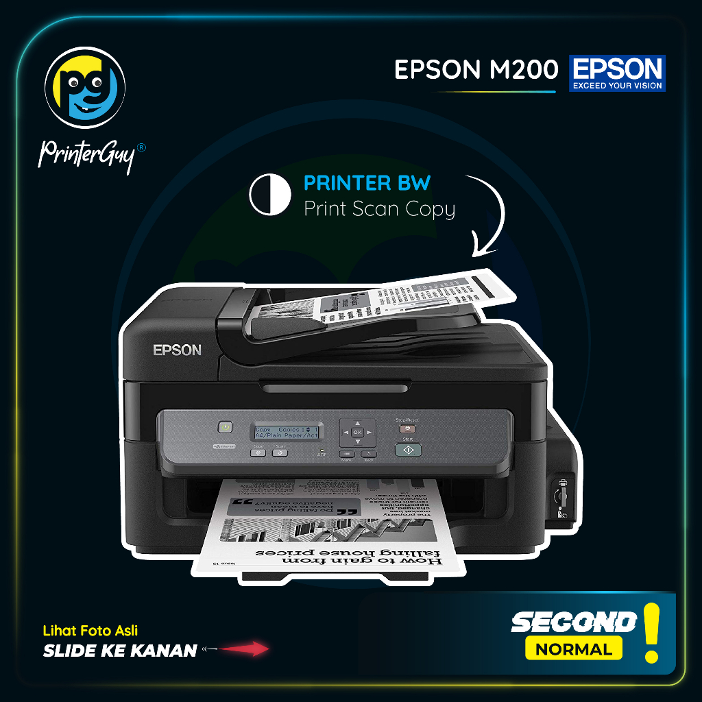 Jual Mesin Fotocopy Mini EPSON M200 Print Scan Copy ADF tray | Shopee Indonesia