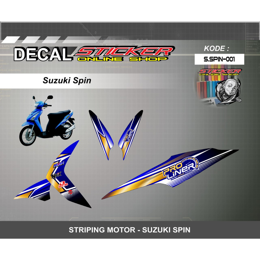 Jual STIKER STRIPING SUZUKI SPIN | Shopee Indonesia