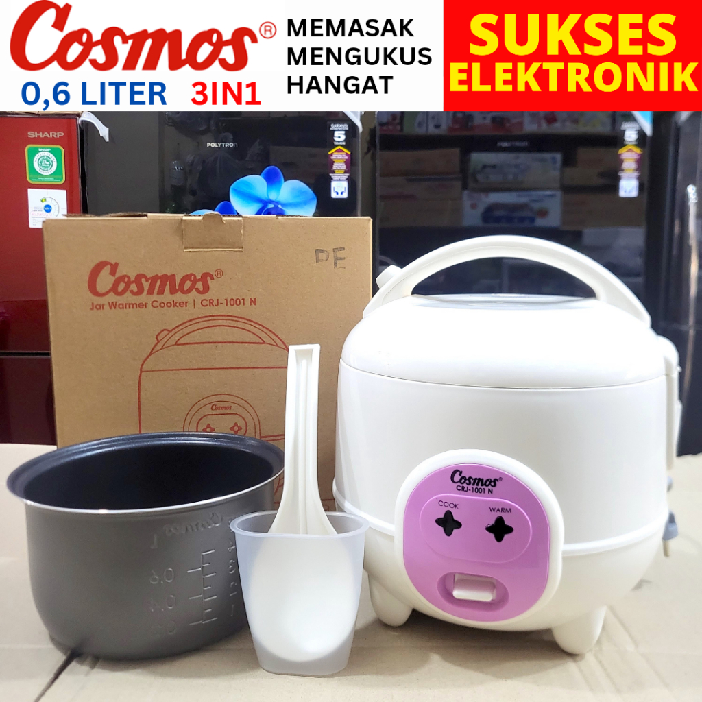 Jual RICE COOKER COSMOS 0,6LITER / MAGICOM MEJIKOM KOSMOS CRJ-1001 N 1L ...