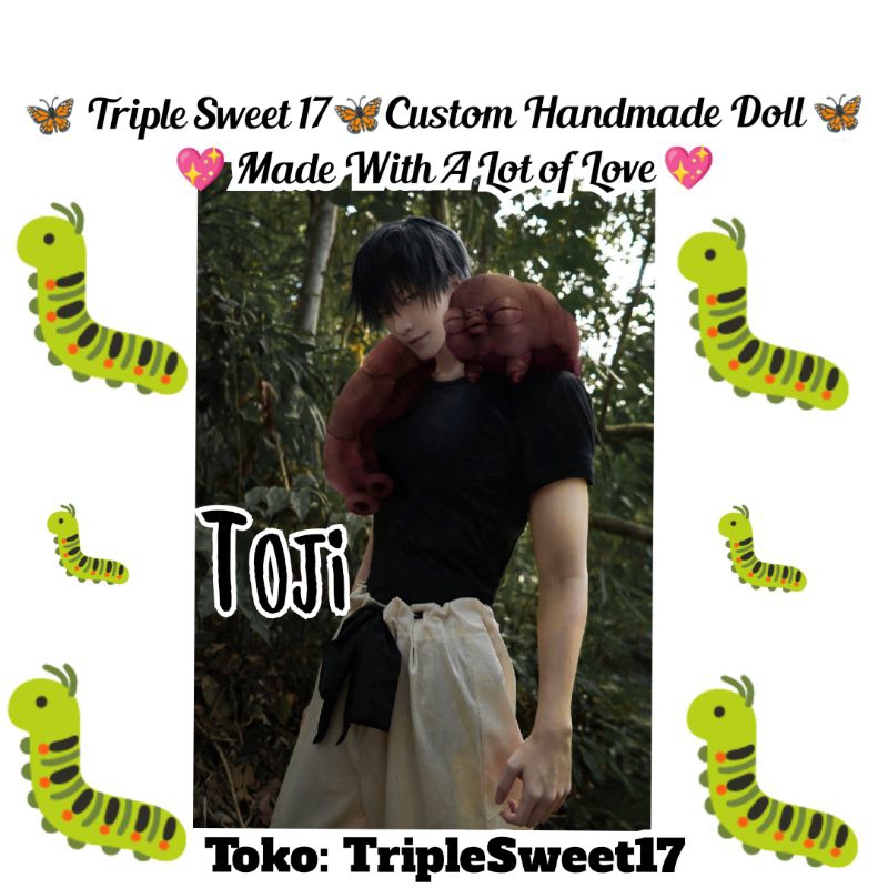Jual TripleSweet17 Boneka Cacing Toji Fushiguro by TripleSweet17 custom ...