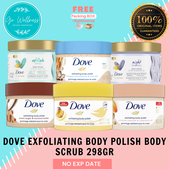 Jual Dove Exfoliating Body Polish Body Scrub 298gr | Shopee Indonesia