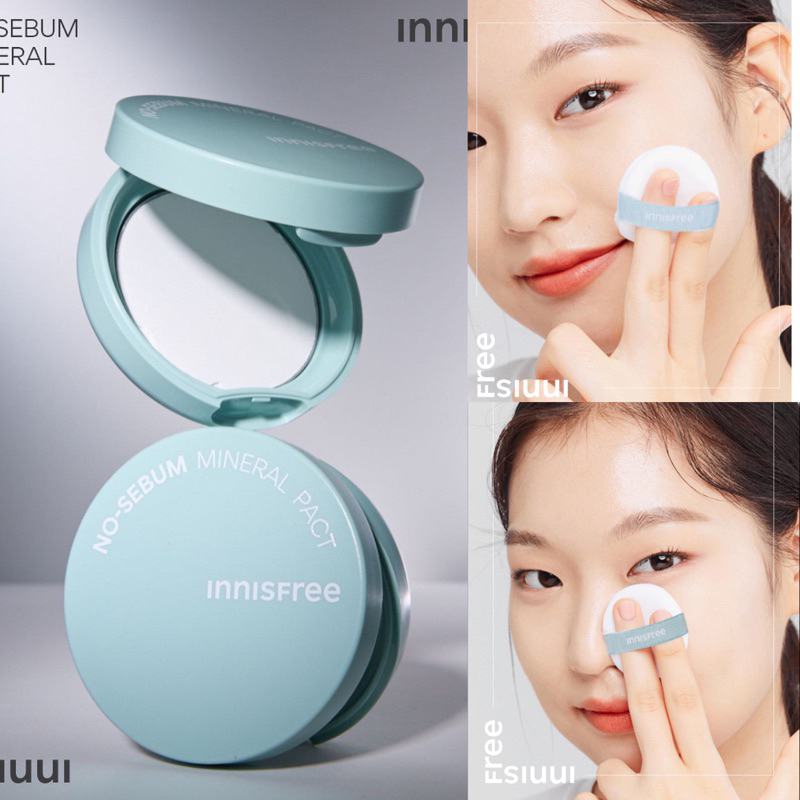 Jual ORI 🇰🇷 INNISFREE No Sebum Mineral Pact / Bedak Padat / No-sebum ...
