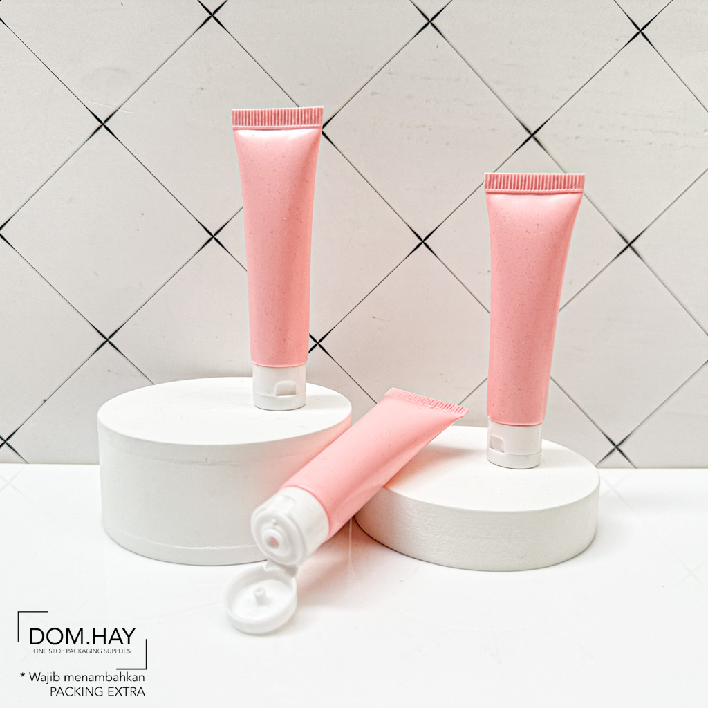 Jual 15ml Botol Tube PINK Plastik Packaging Kosmetik Travel Size Lotion ...