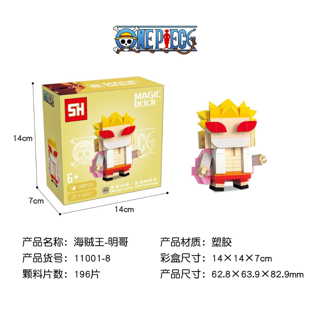 Jual Nano Block ONE PIECE series Mainan Balok Susun Mainan Anak Mainan ...