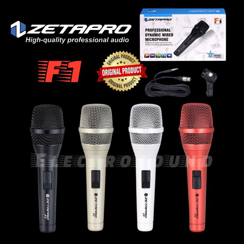 Jual Mic Kabel ZETAPRO F1 / F-1 Original / Microphone Cable Zetapro F 1 ...