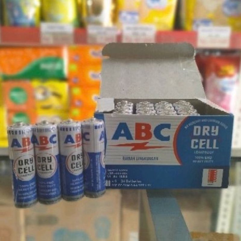 Jual BATERAI ABC AA 1 PACK 4 PC / BATU BATREY JAM DINDING / BATTERY ABC ...