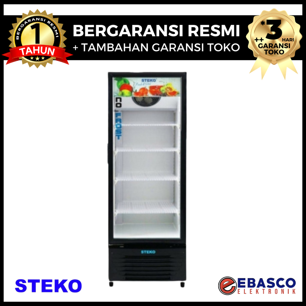 Jual Steko Showcase MG 200 Tanpa Bunga Es Kaca 2 lapis Anti Embun ...
