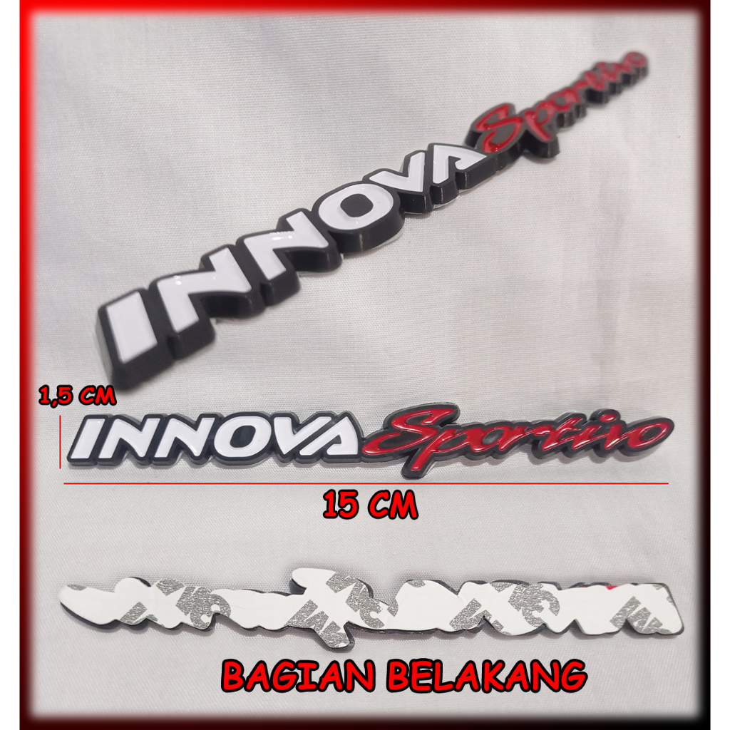 Jual Emblem Toyota Innova Sportivo putih Merah | Shopee Indonesia