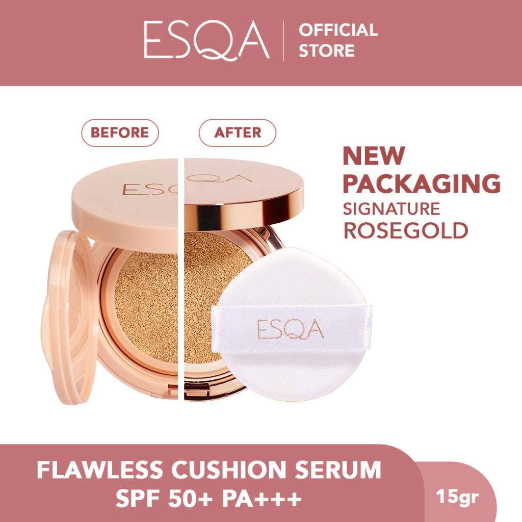 Jual ESQA Flawless Cushion Serum SPF 50+ PA+++ | Shopee Indonesia