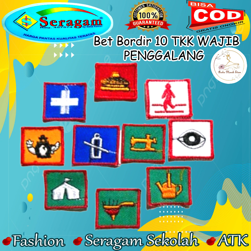 Jual Paket Lengkap Bet Pramuka Tanda Kecakapan Khusus TKK Wajib Pramuka Penggalang Utama Madya ...