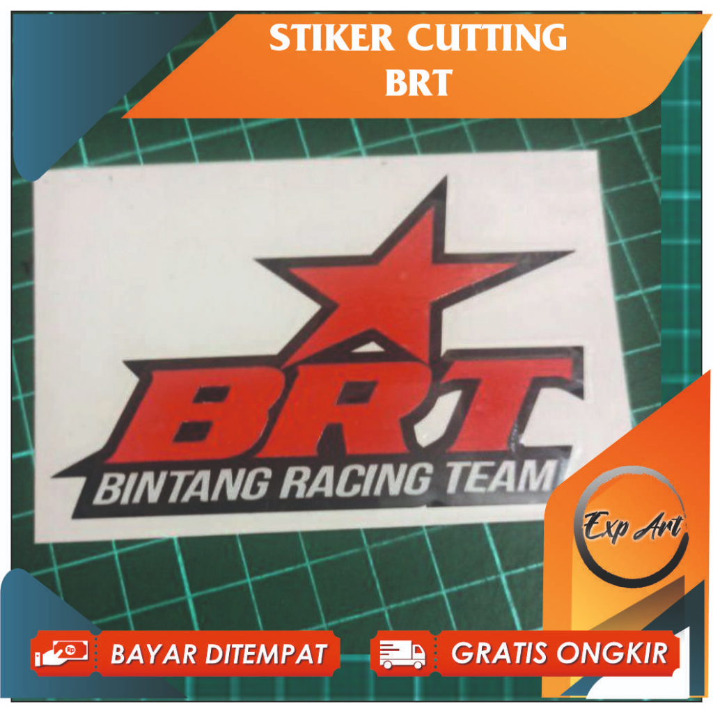 Jual Stiker cutting BRT Bintang Racing Team | Shopee Indonesia