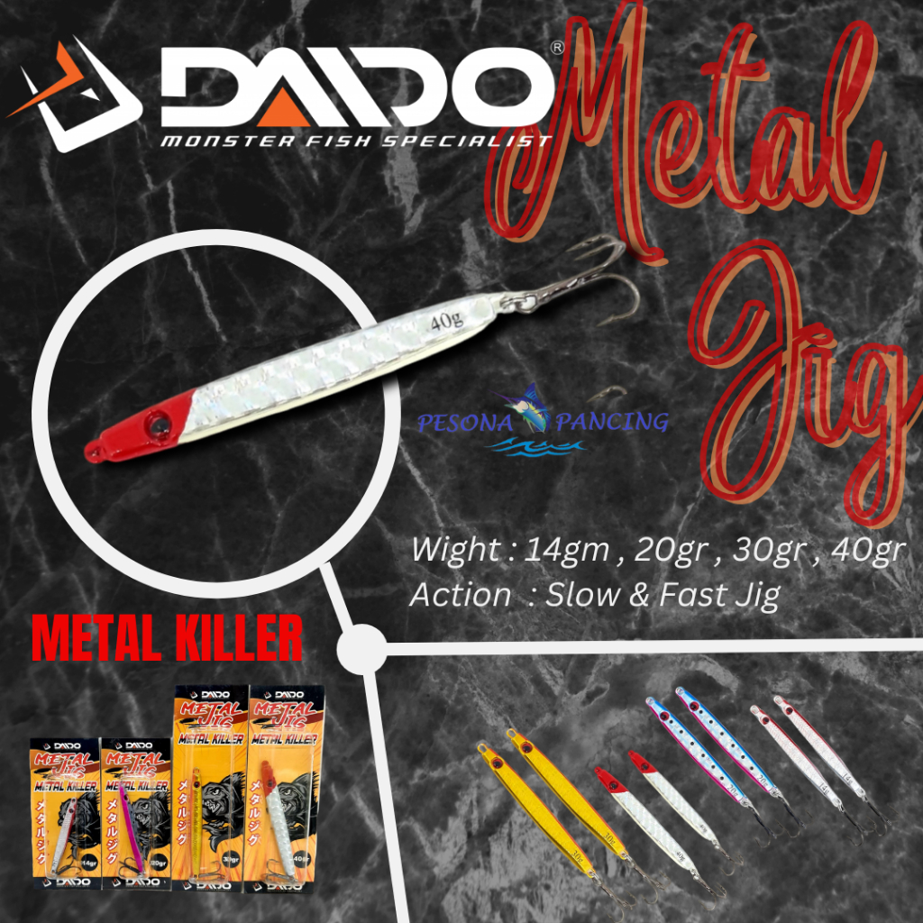 Jual Umpan Pancing Metal Jig Daido Metal Killer Super Killer | Shopee ...