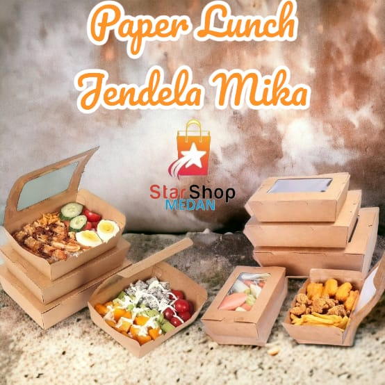 Jual PAPER LUNCH BOX JENDELA MIKA MEDAN , UKURAN M - L | Shopee Indonesia