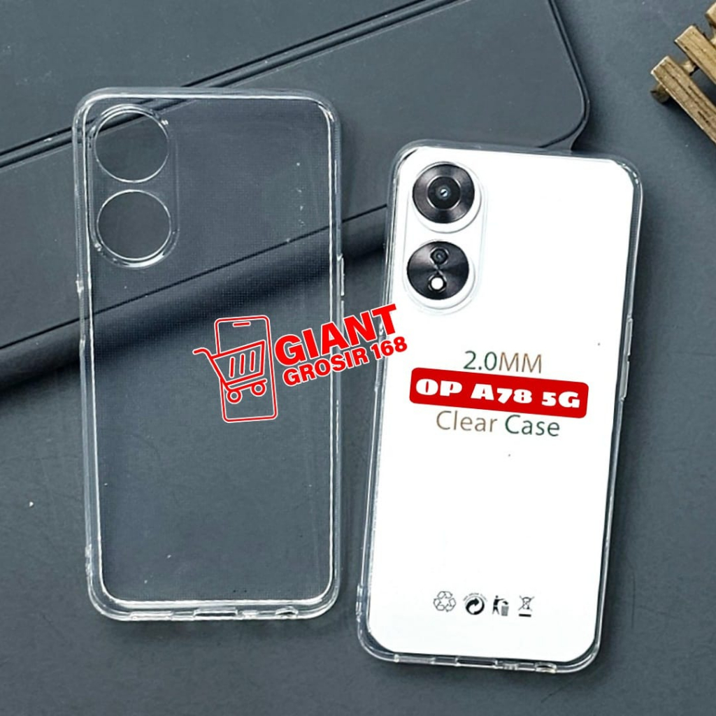 Jual OPPO A78 5G CASE CLEAR HD 2.0MM CASE BENING TRANSPARAN OPPO A78 5G ...