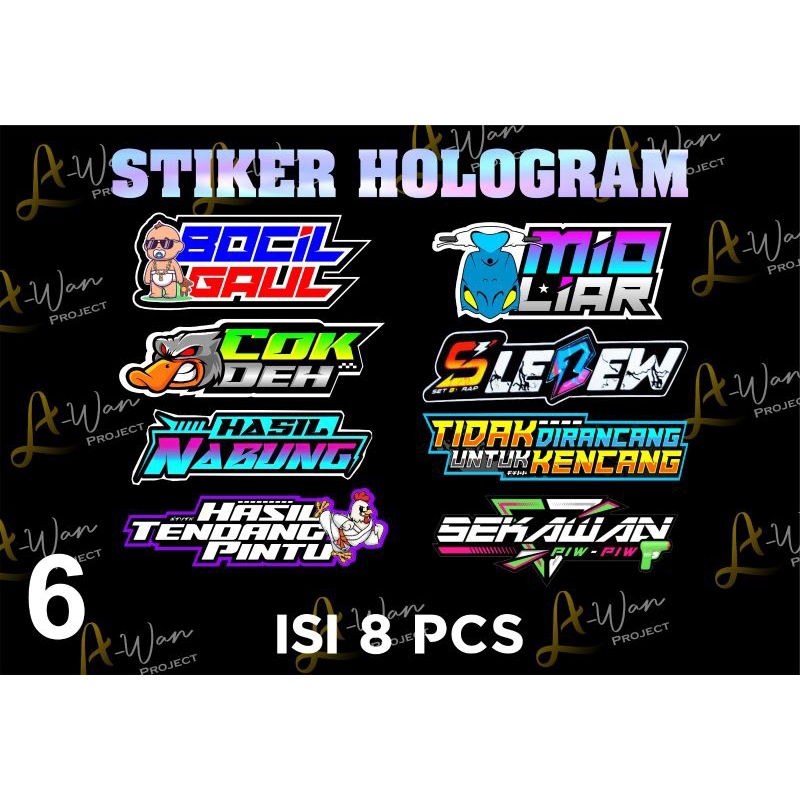 Jual stiker hologram kata kata pack/paket | Shopee Indonesia
