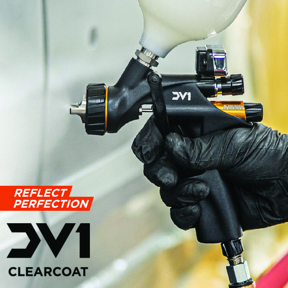 Jual DEVILBISS DV1-C+ Clearcoat Digital HVLP Plus Gravity Feed Spray Gun 1.3mm Tip | Shopee ...
