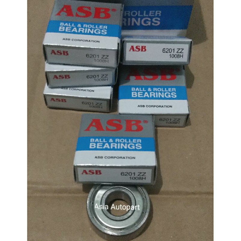 Jual Ball Bearing 6201 ZZ ASB Ukuran 12 x 32 x 10 mm | Shopee Indonesia