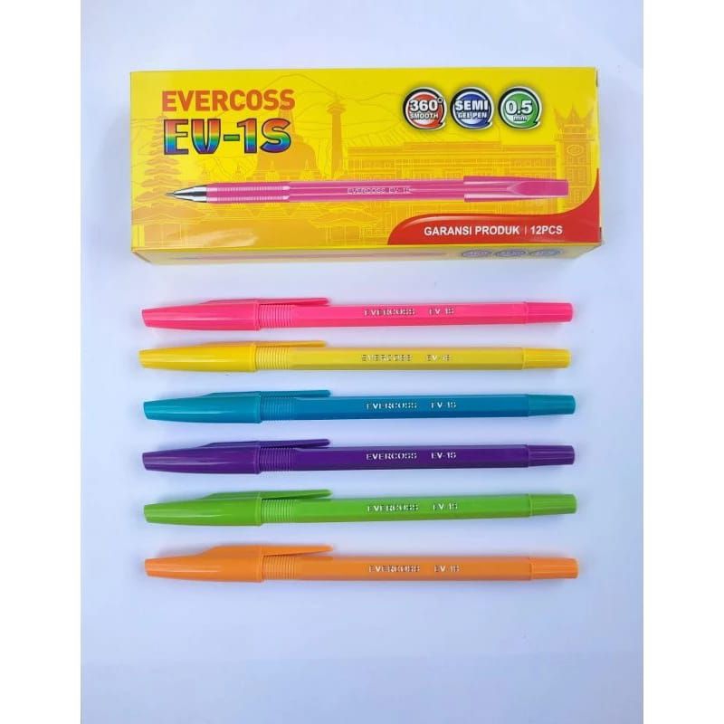 Jual PULPEN EVERCOSS EV-1S ISI 12 PCS / PULPEN MURAH | Shopee Indonesia