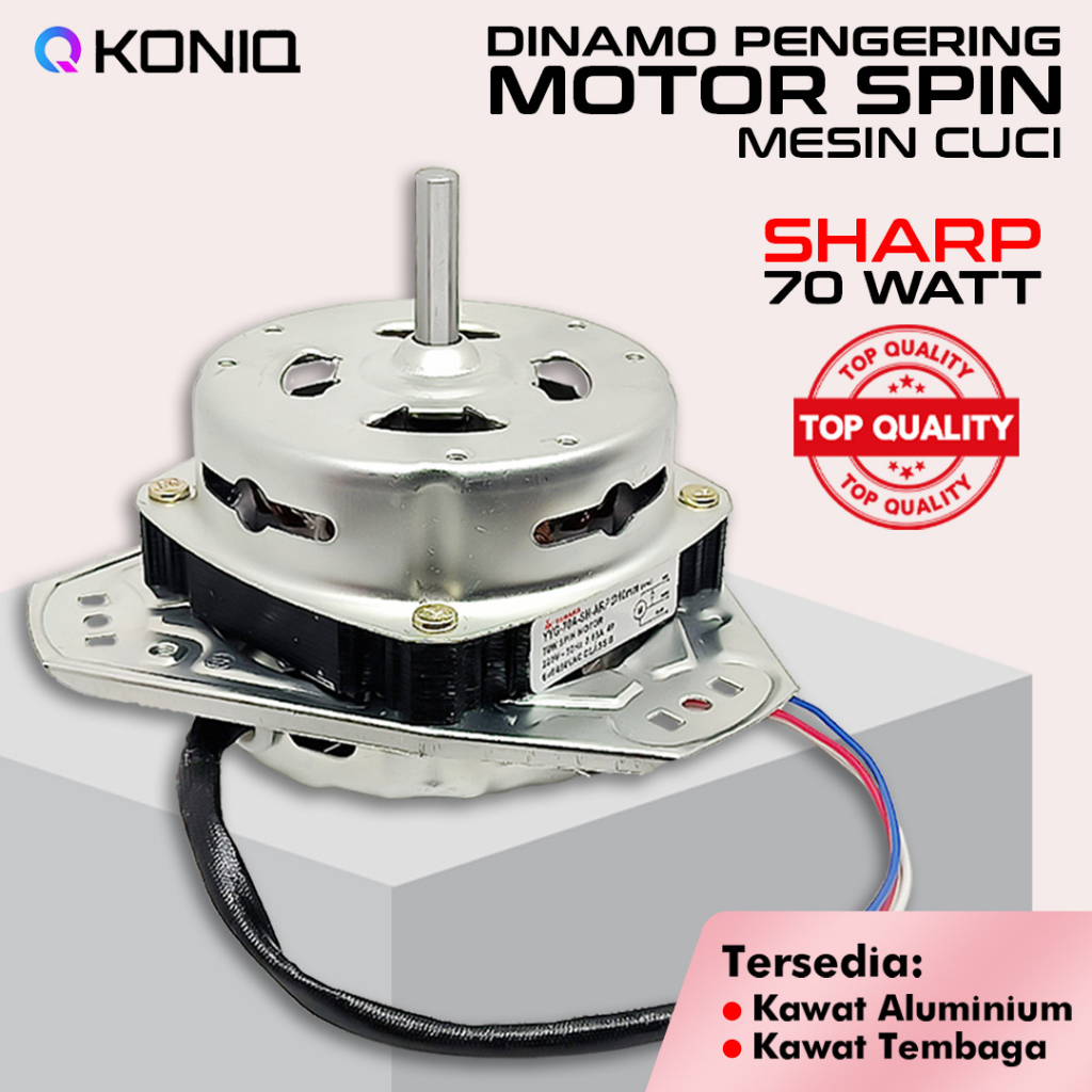 Jual DINAMO SPIN SHARP / MOTOR PENGERING MESIN CUCI AS 10 mm | Shopee ...
