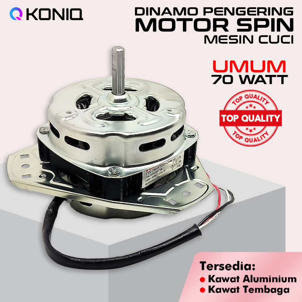Jual DINAMO SPIN UMUM 70 WATT / MOTOR PENGERING MESIN CUCI UMUM AS 10mm | Shopee Indonesia