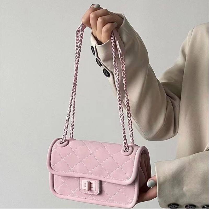 Jual Tas Selempang Kulit Wanita Kecil Tas Cewek Rantai Mini Slingbag GD ...