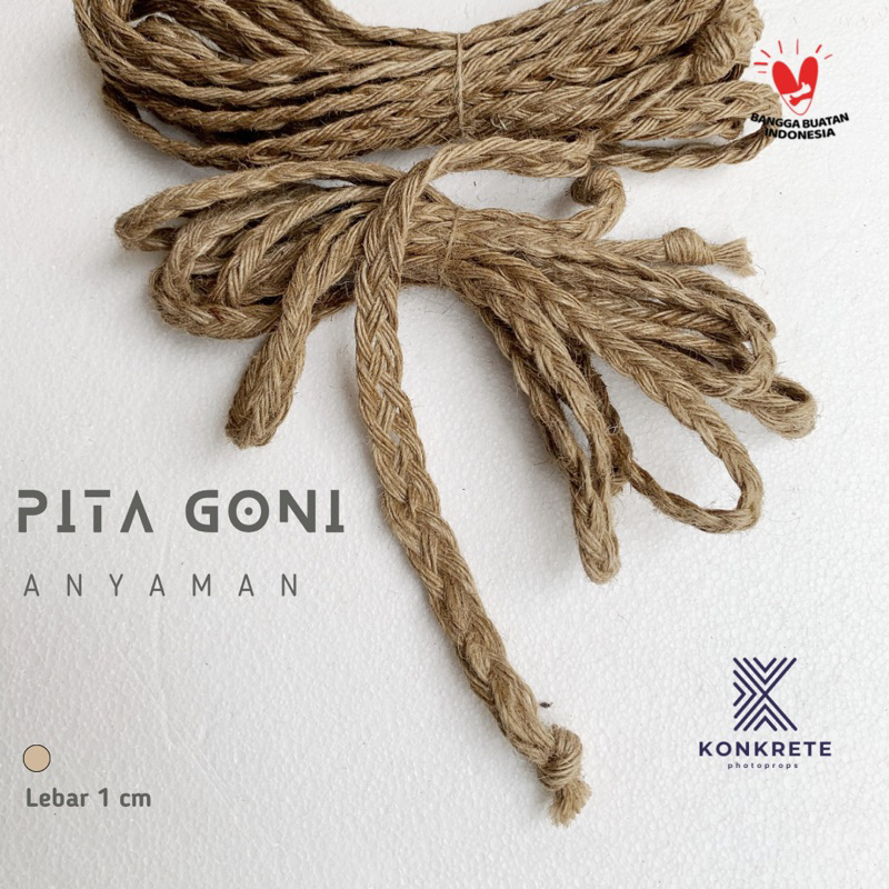 Jual Tali Pita Goni Anyaman - Tali Kerajinan Goni - Dekorasi Vintage ...