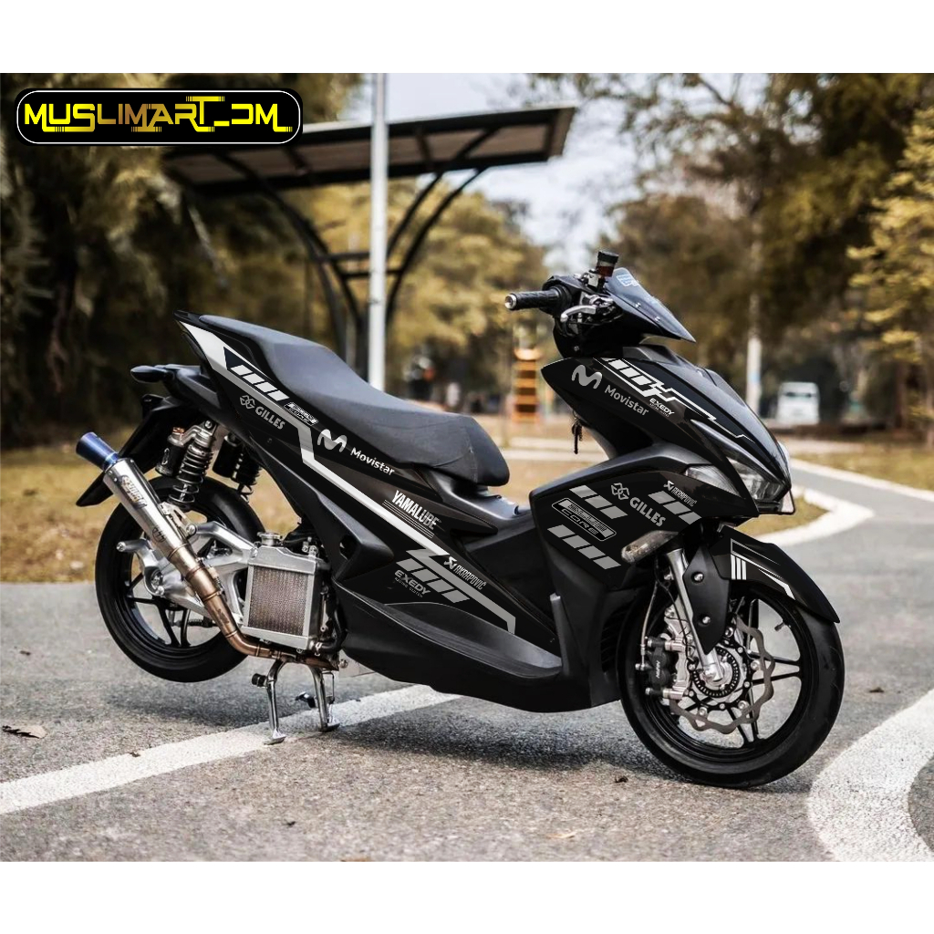 Jual decal stisker full body aerox old variasi movistar varian warna ...
