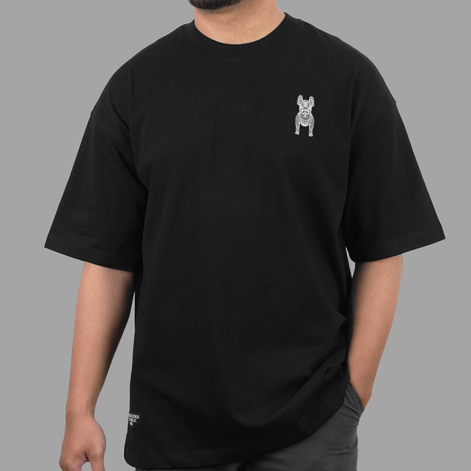 Jual Life Work Embroidered Small Logo Black Tee | Shopee Indonesia