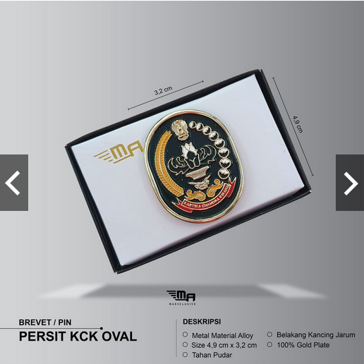 Jual PIN PERSIT KCK Lencana persit oval terbaru sesuai mupus Brevet ...