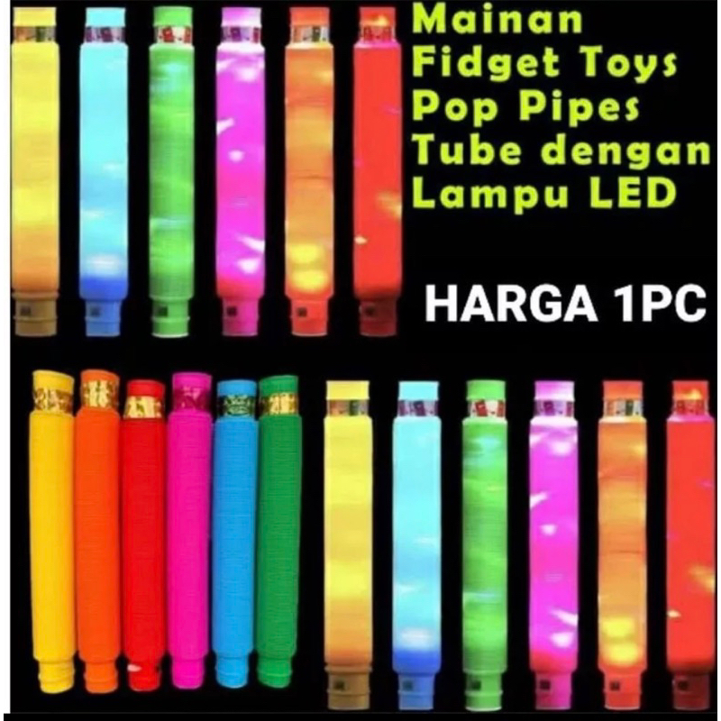 Jual pipa selang LED / POP TUBES LED / MAINAN ANAK LED | Shopee Indonesia