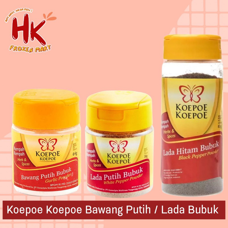 Jual Koepoe Koepoe Bawang Putih Bubuk Lada Putih Hitam Bubuk garlic ...