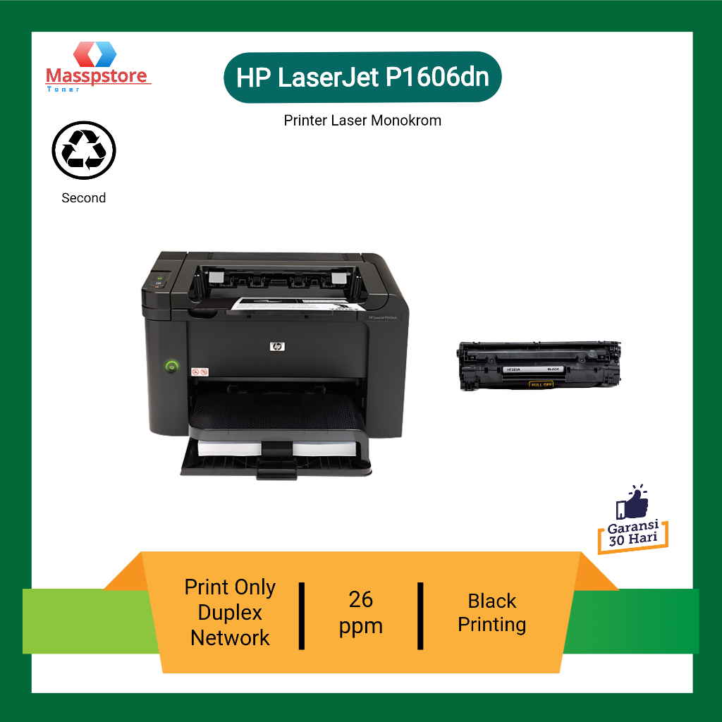 Jual Printer Hp LaserJet P1606dn Printer Monochrome dupleks dan Network ...