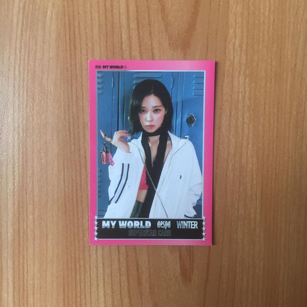 Jual [ready Stock Official] Photocard Pc Aespa My World Karina Giselle