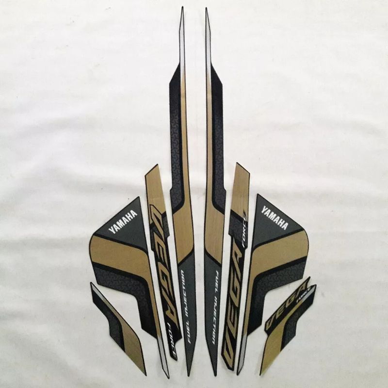 Jual Stiker Striping Motor Vega Force 2021 Hitam Sticker Lis Body ...