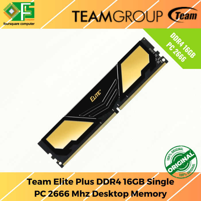 Jual Ram Team Elite Plus DDR4 16GB Single PC 2666 Mhz Memory PC | Shopee Indonesia