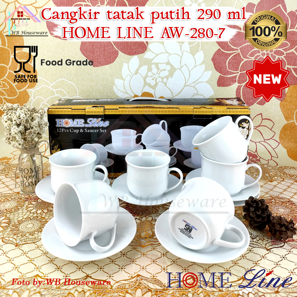 Jual cangkir kopi set 6 pasang / tea cup / gelas cappucino / KPI-01 ...