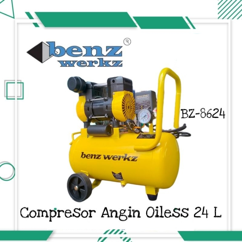 Jual BENZ WERKZ BZ - 8624 Mesin Kompresor Angin Compressor Oiless ...