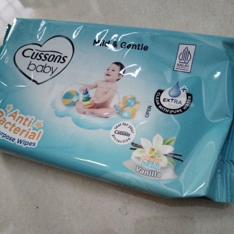 Jual Cussons baby tisu basah varian biru | Shopee Indonesia