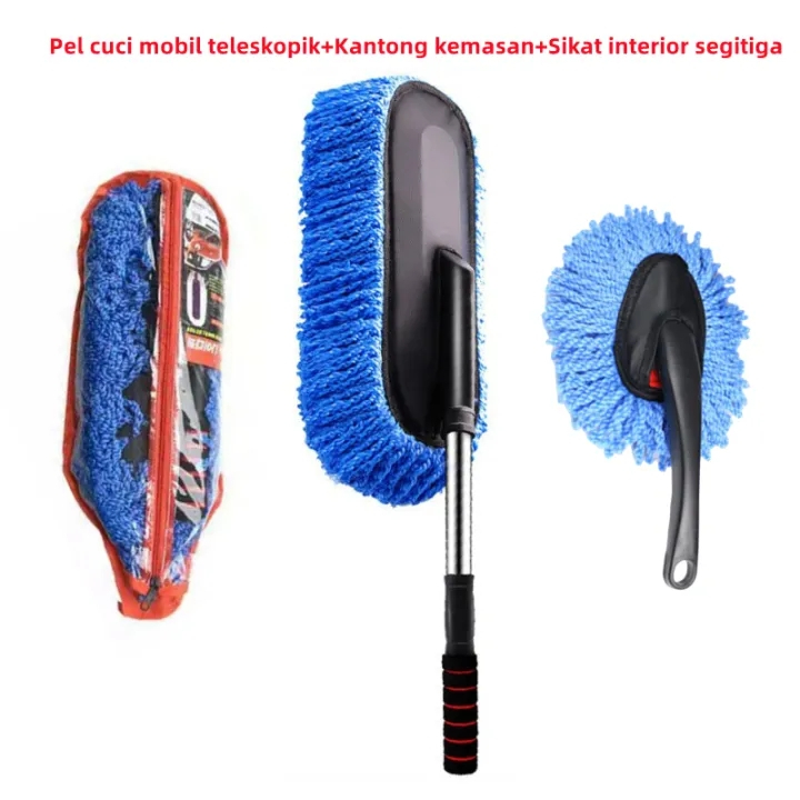 Jual Sikat Cuci Mobil Lap Serat Mikro dengan Pegangan Dapat Ditarik Pel ...