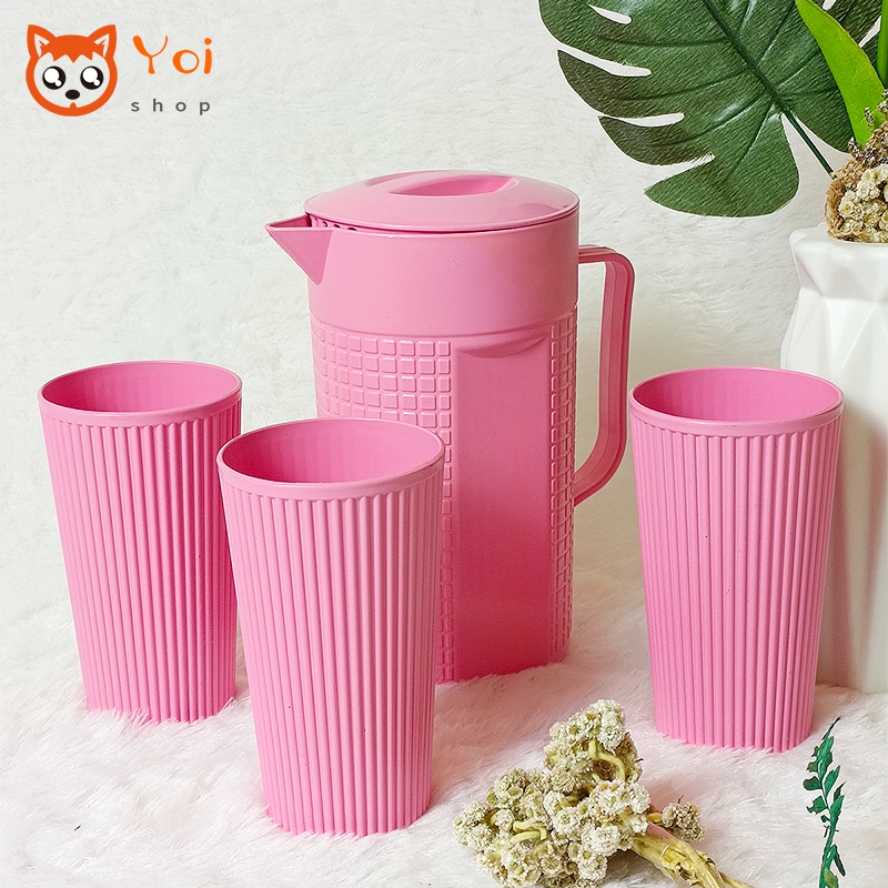 Jual Yoi - Teko Set Plastik 4 in 1 / Tempat Air Minum / 1.5 Liter ...