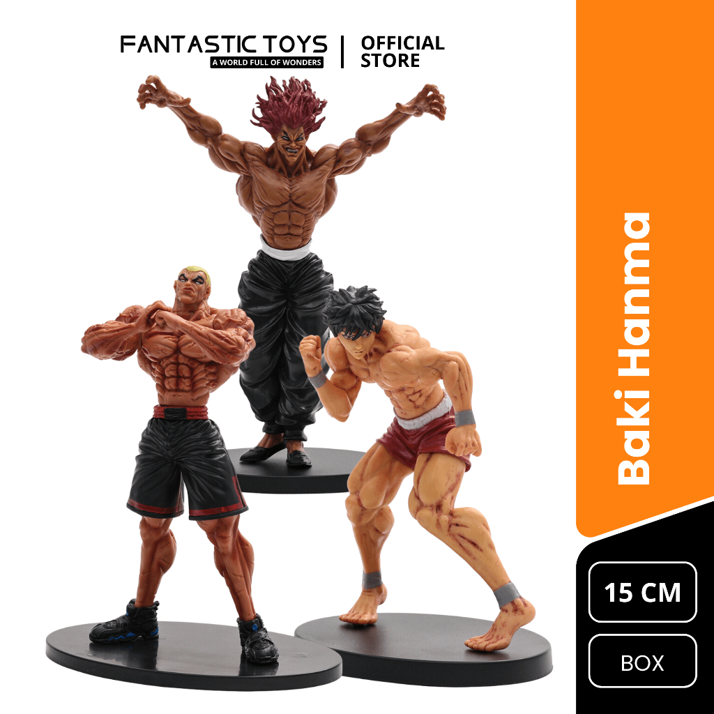 Jual Action Figure Anime Baki Hanma Son of Ogre Hanma Yujiro Hanma Jack ...