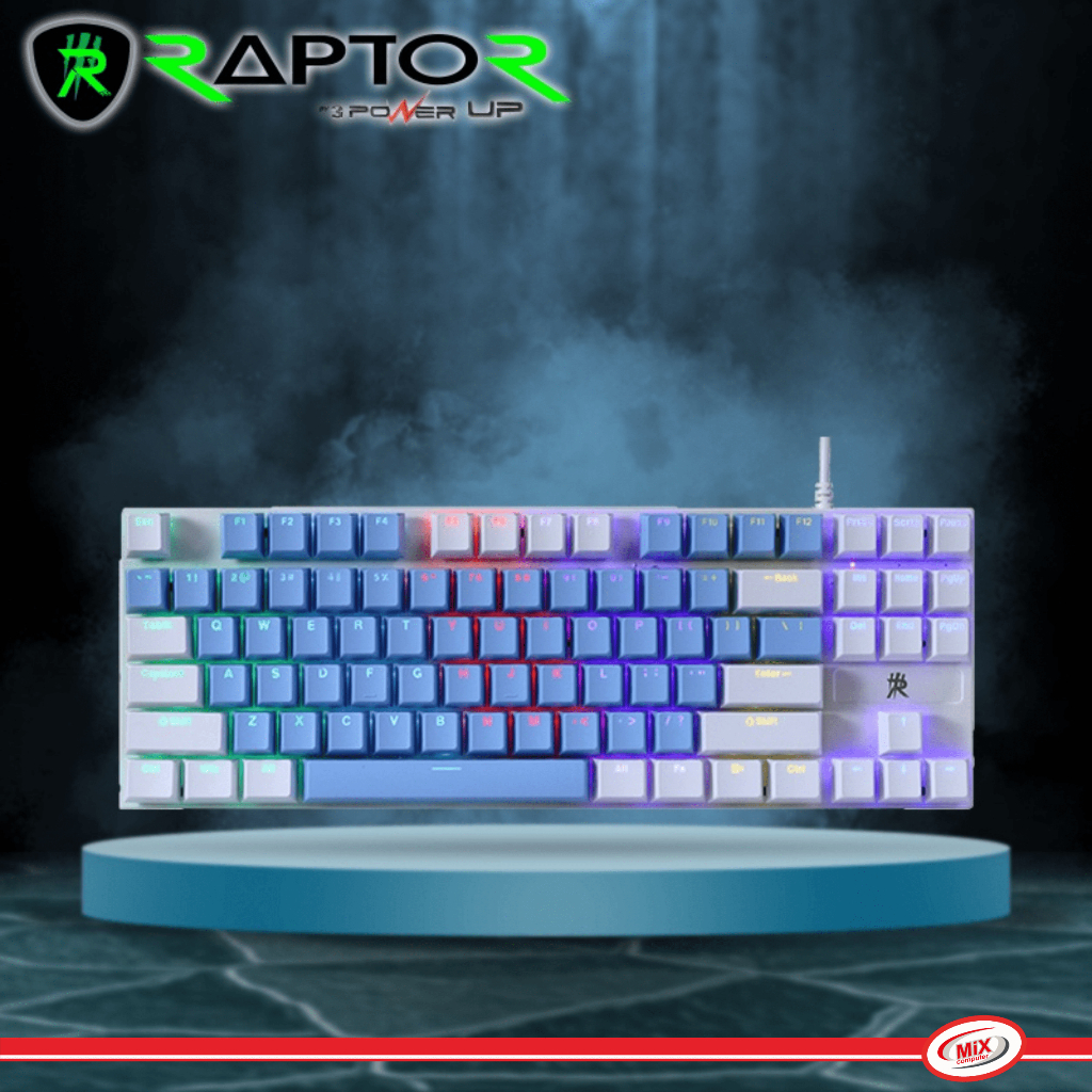 Jual Keyboard Gaming Mechanical RAPTOR RG-KM 870 RGB | Shopee Indonesia