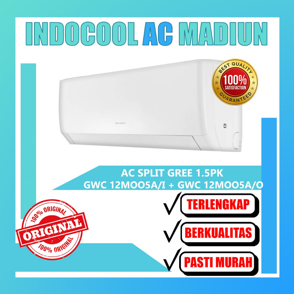 Jual AC SPLIT GREE STANDART 1,5PK GWC-12MOO5A | Shopee Indonesia