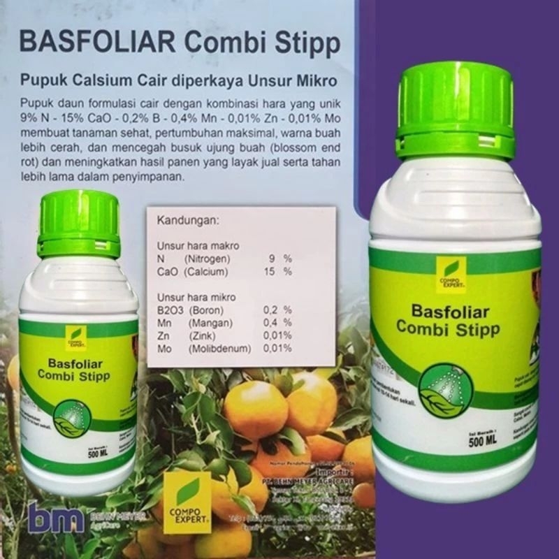 Jual BASFOLIAR COMBI STIPP 500 ML - PUPUK NUTRISI UNTUK DAUN DAN BATANG produksi BEHN MAYER ...