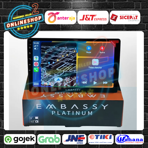 Jual Head Unit Android 10 Inch Embassy Platinum Ram 2 32gb Carplay