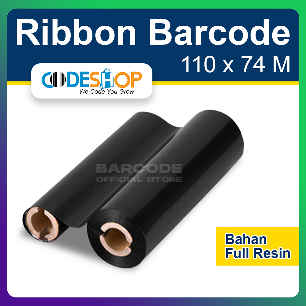 Jual Codeshop 110 mm x 74 m Ribbon Full Resin Pita Tinta Printer ...